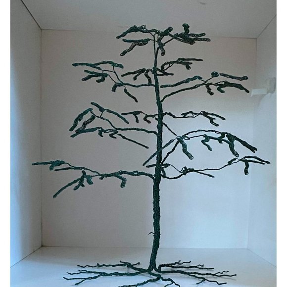 RainbowDuckDesigns | Accents | Twisted Wire Green Pine Tree | Poshmark